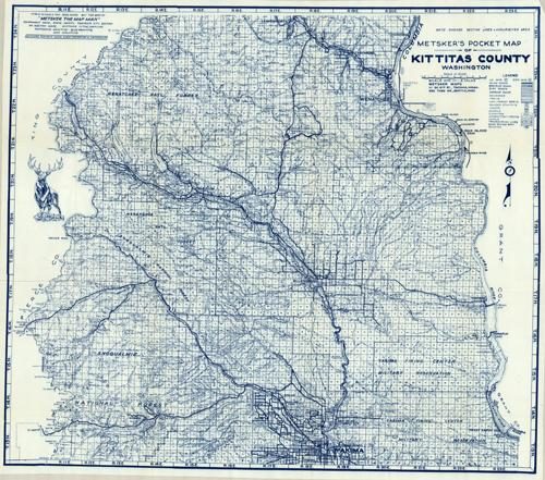 Metskers Map of Kittitas County, Washington' - Art Source International