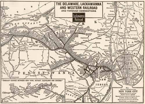 The Delaware, Lackawanna and Western Railroad and Through Connections ...
