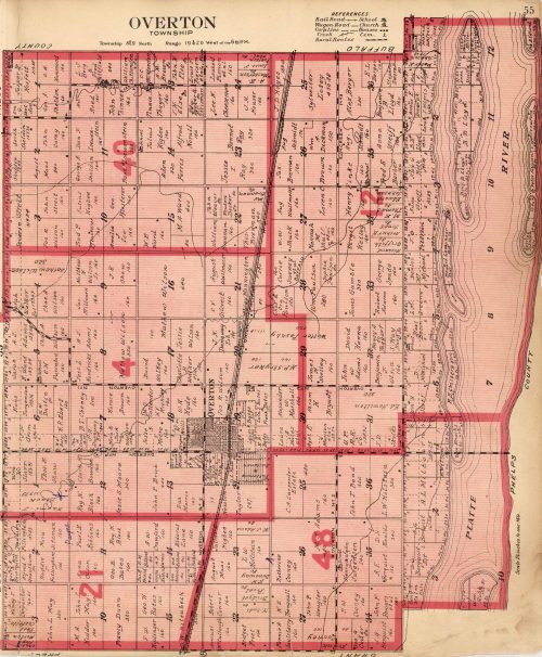 Map of Overton Township - Art Source International