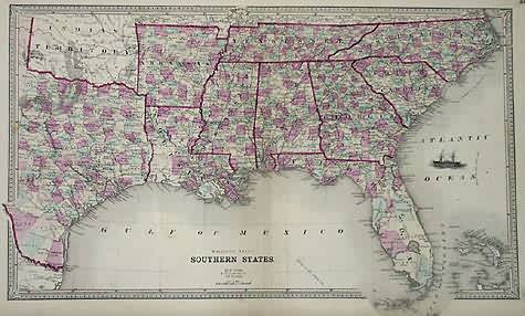 Wallings Atlas Southern States ' - Art Source International