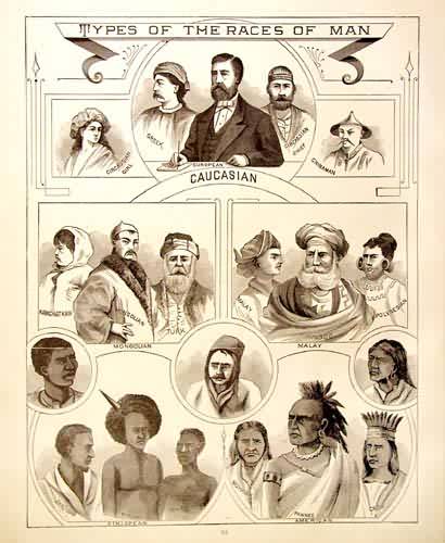 Types of the Races of Man - Art Source International