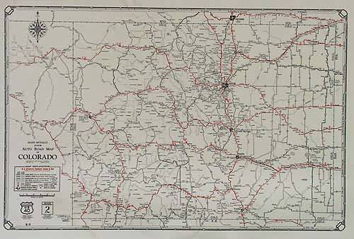 Rand McNally Junior Auto Road Map of Colorado - Art Source International