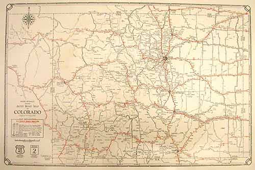 Rand McNally Junior Auto Road Map of Colorado - Art Source International