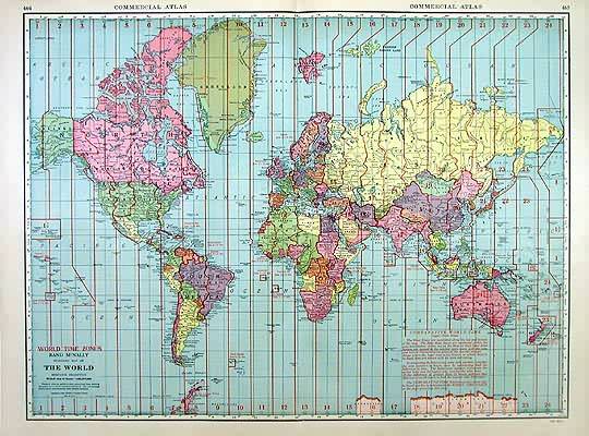 Rand McNally Standard Map of the World - Mercator Projection - Art ...