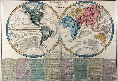 Historical Map of the World - Art Source International