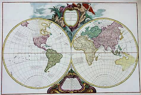 Orbis Vetus in urraque continente (Double Hemisphere) - Art Source ...
