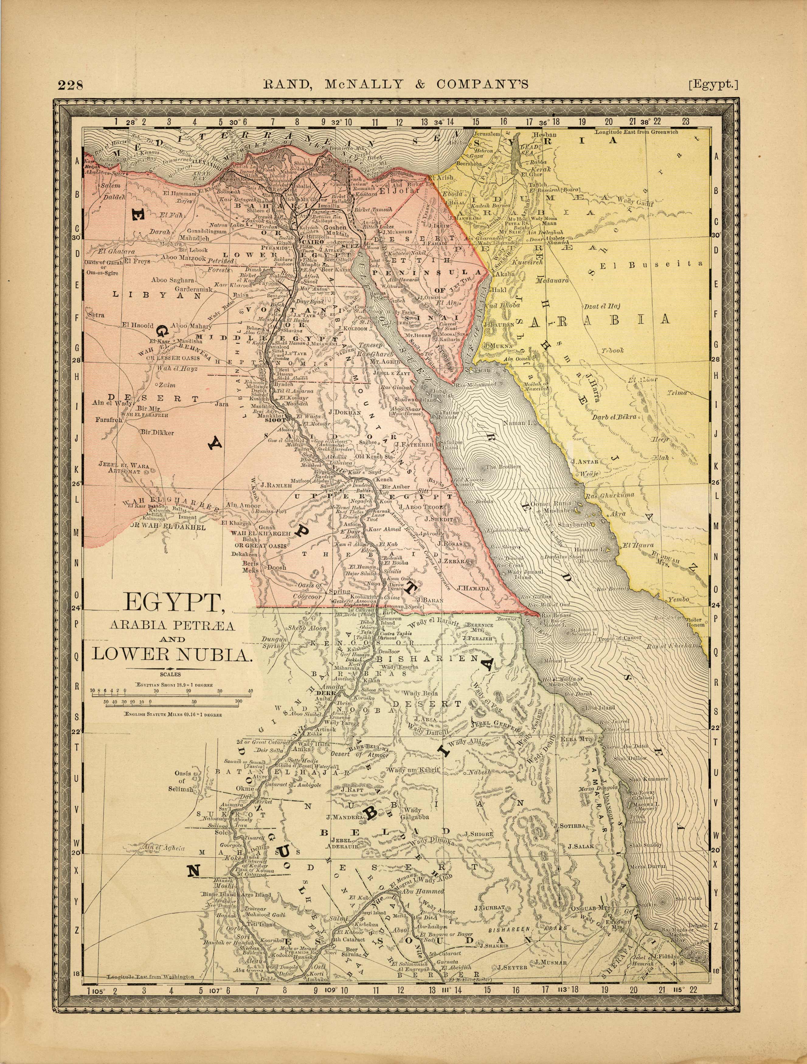 Egypt, Arabia, Petraea and Lower Nubia - Art Source International