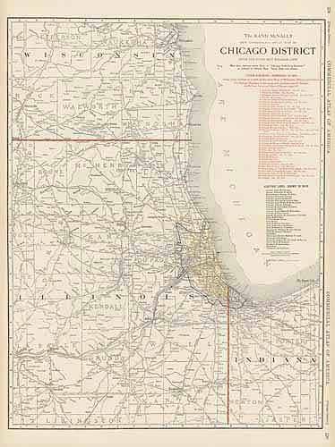 Chicago District inner and outer belt railroad lines - Art Source ...