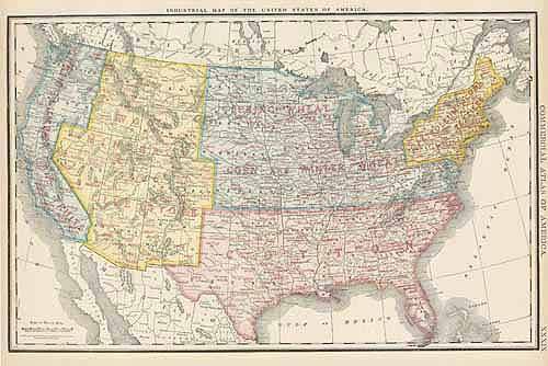 United States, Industrial Map - Art Source International