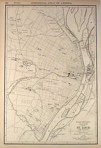 Map of St. Louis - Art Source International