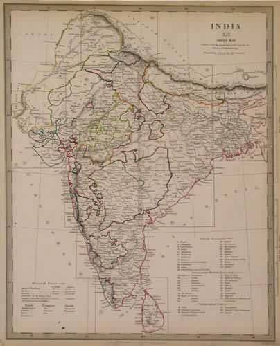 India XII Index Map - Art Source International