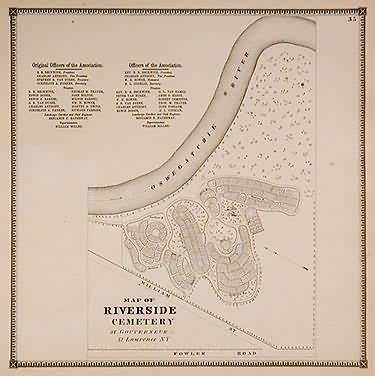 Map of Riverside Cemetary - Art Source International