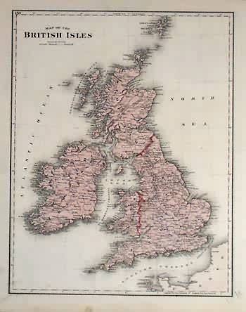 Map of the British Isles - Art Source International