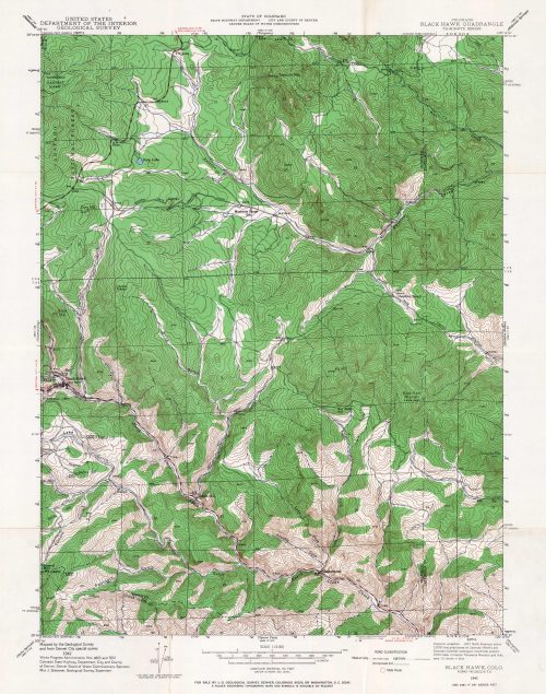 Map Of Blackhawk Colorado