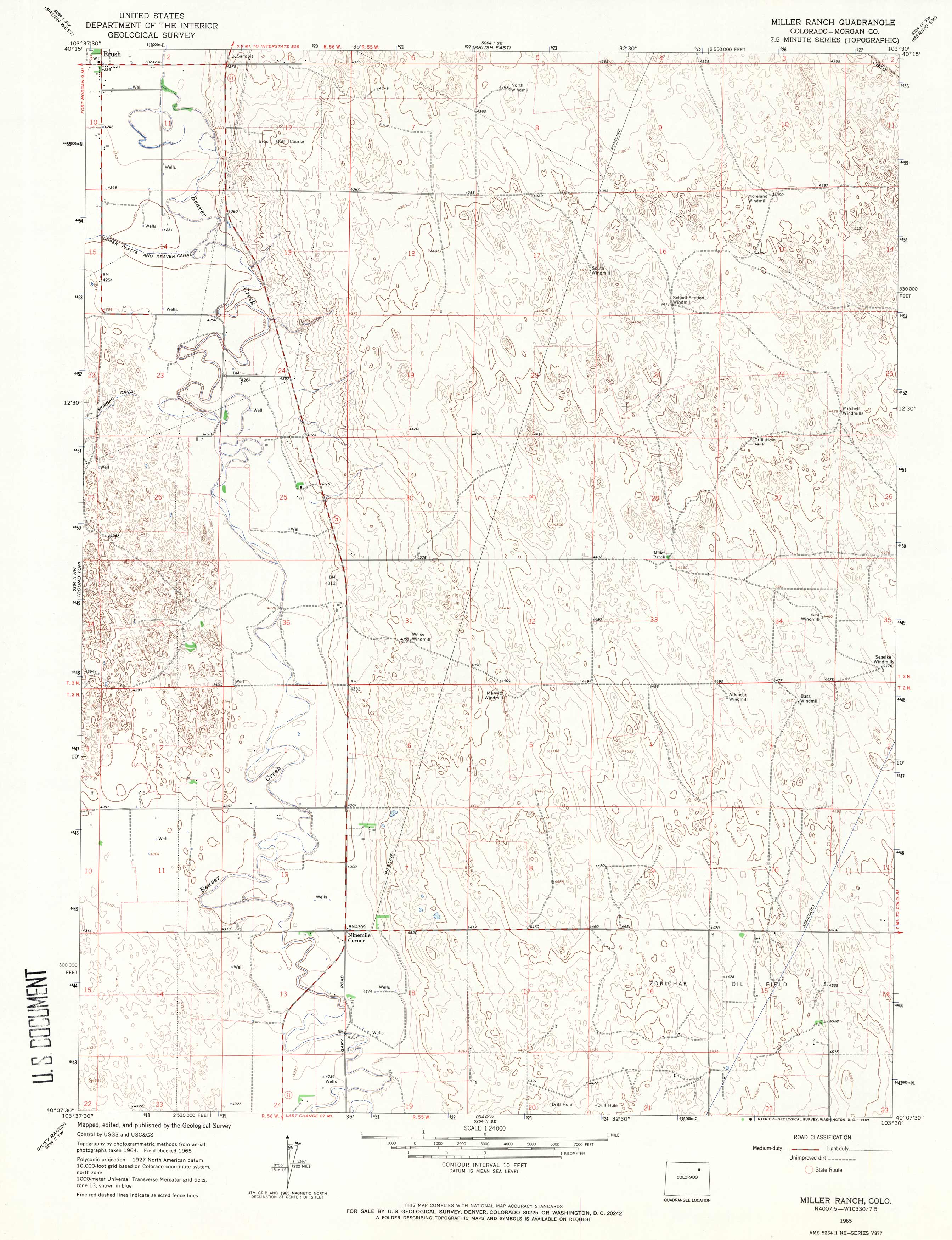 Miller Ranch Quadrangle, Colorado - Art Source International