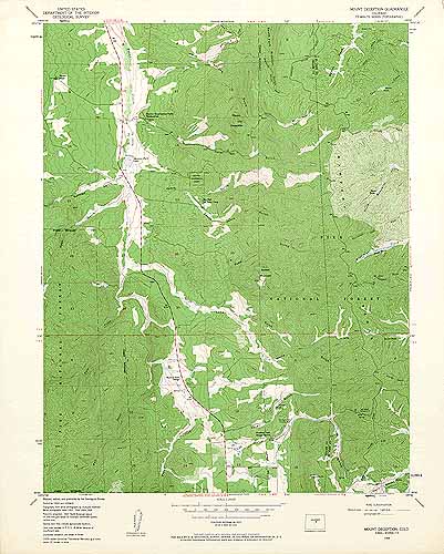 Mount Deception Quadrangle, Colorado - Art Source International