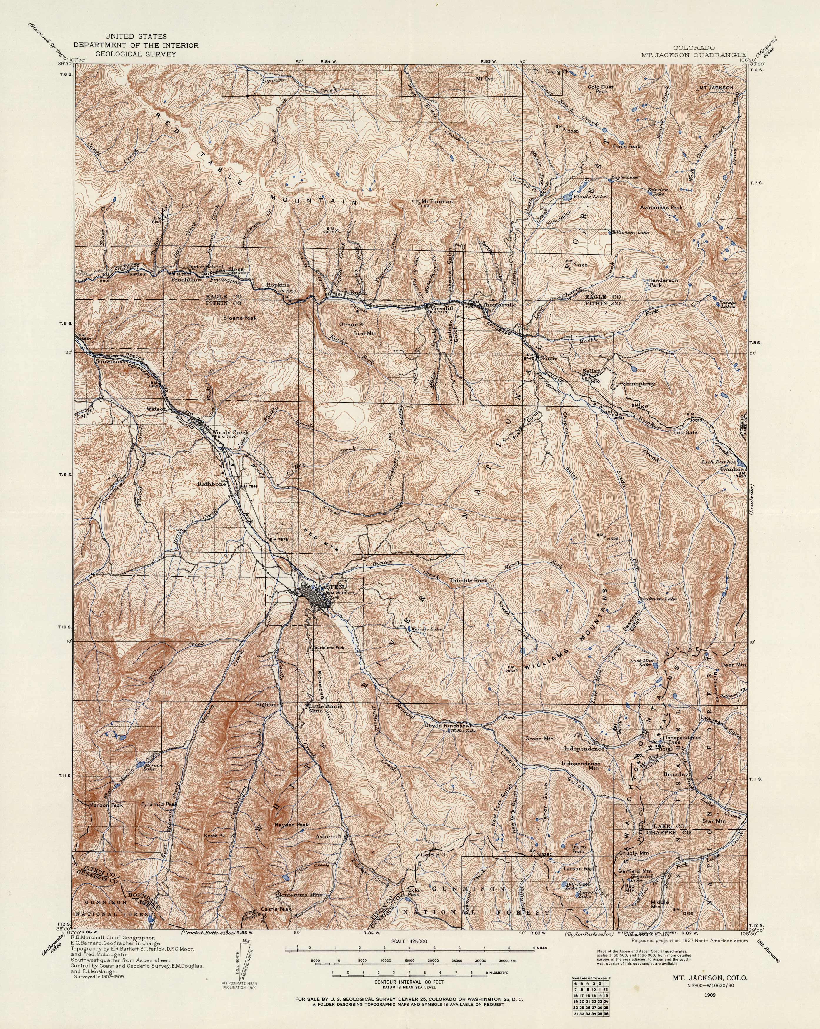 Mt. Jackson Quadrangle Colorado - Art Source International