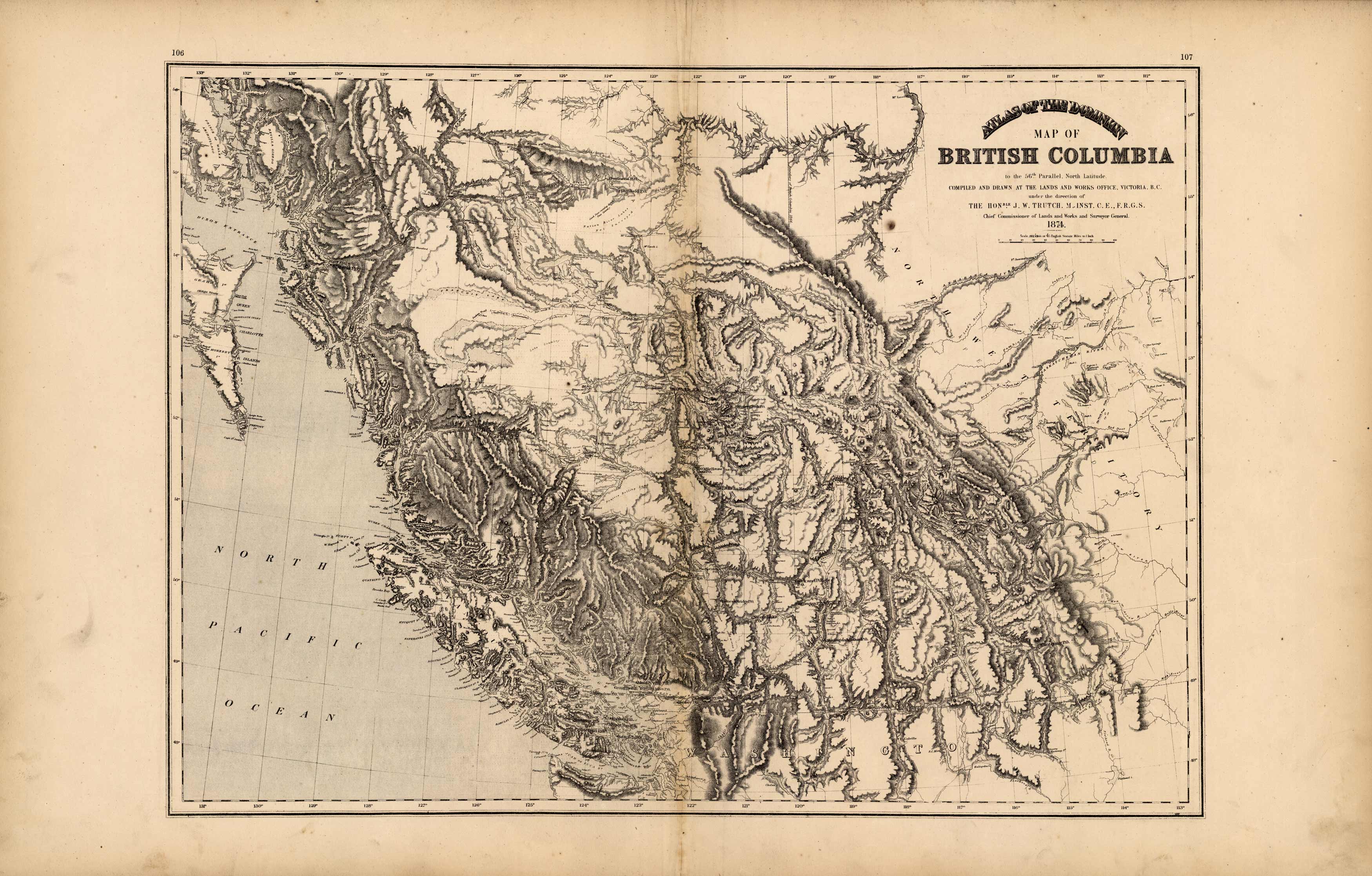 Map of British Columbia - Art Source International