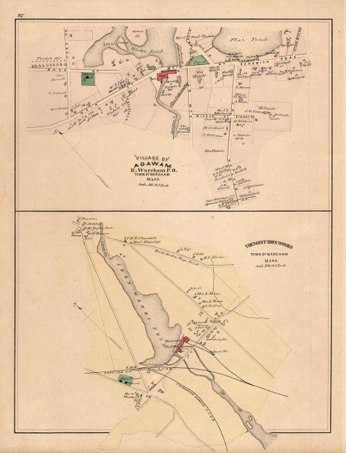 Village of Agawam- E. Wareham P.O. Town of Wareham, Massachusetts ...