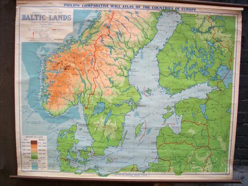 Comparative Map of the Baltic Lands - Art Source International