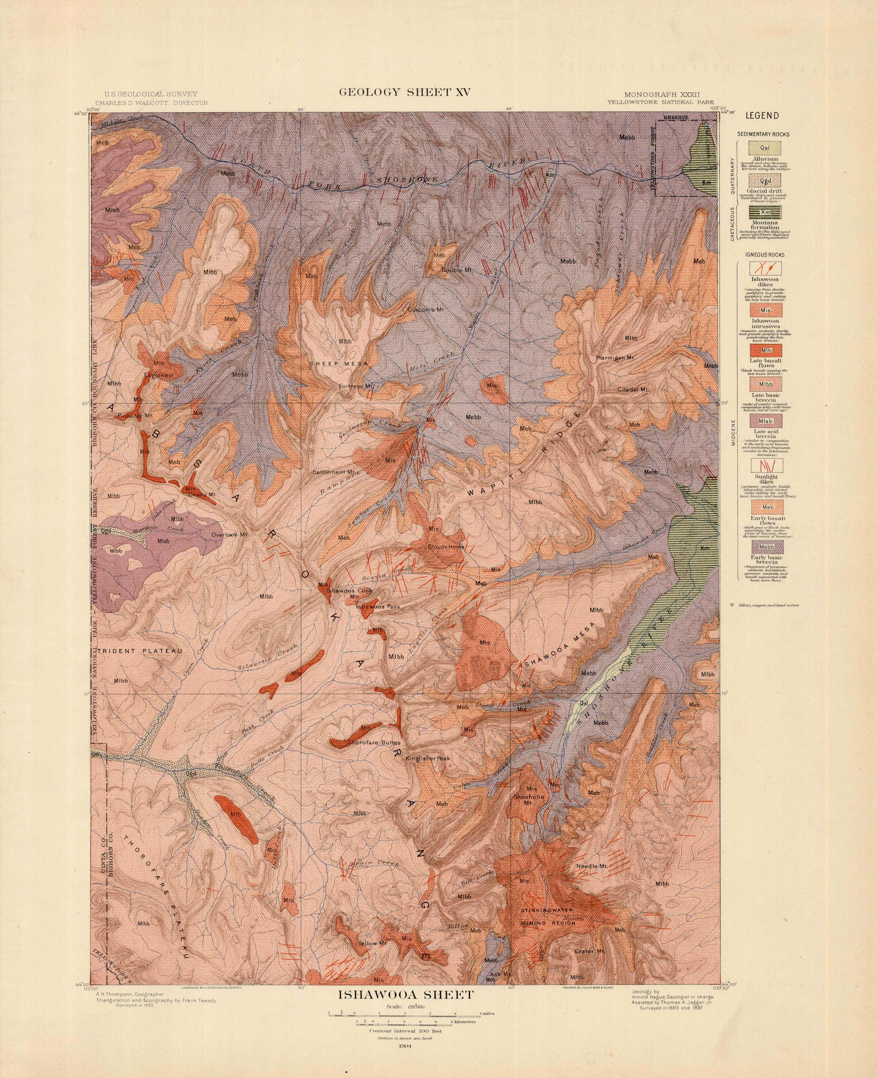 Ishawooa Sheet (Geology Sheet XV) - Art Source International