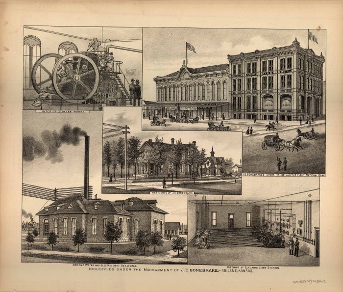 L.H. Evert's 1887 Map of J.E. Bonebrake's Opera House and First ...