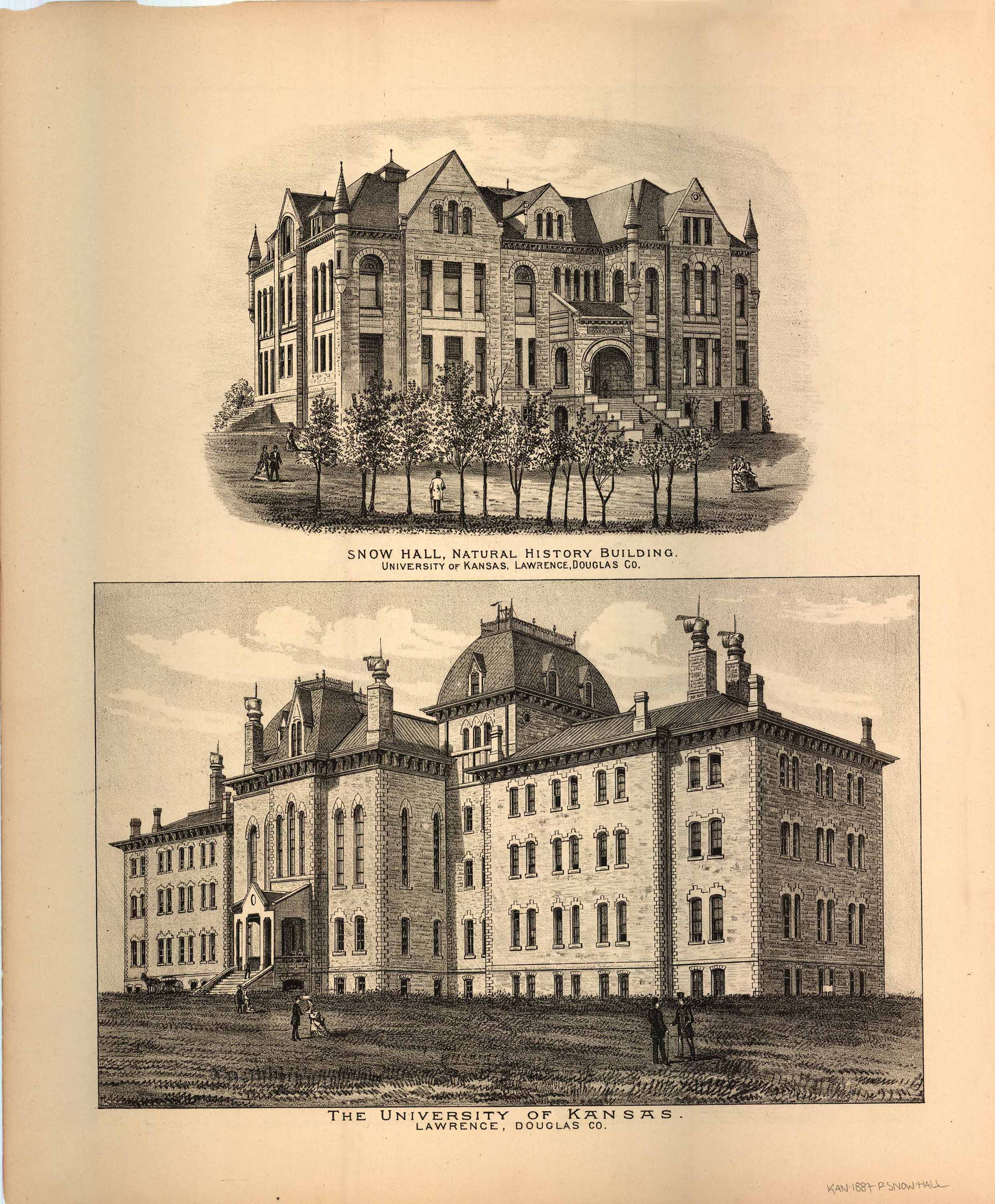 L.H. Evert's 1887 Map of Snow Hall, Natural History Building. / The ...