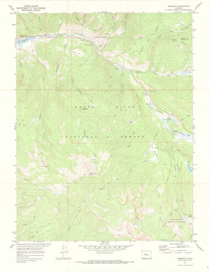 Meredith Quadrangle, Colorado - Art Source International