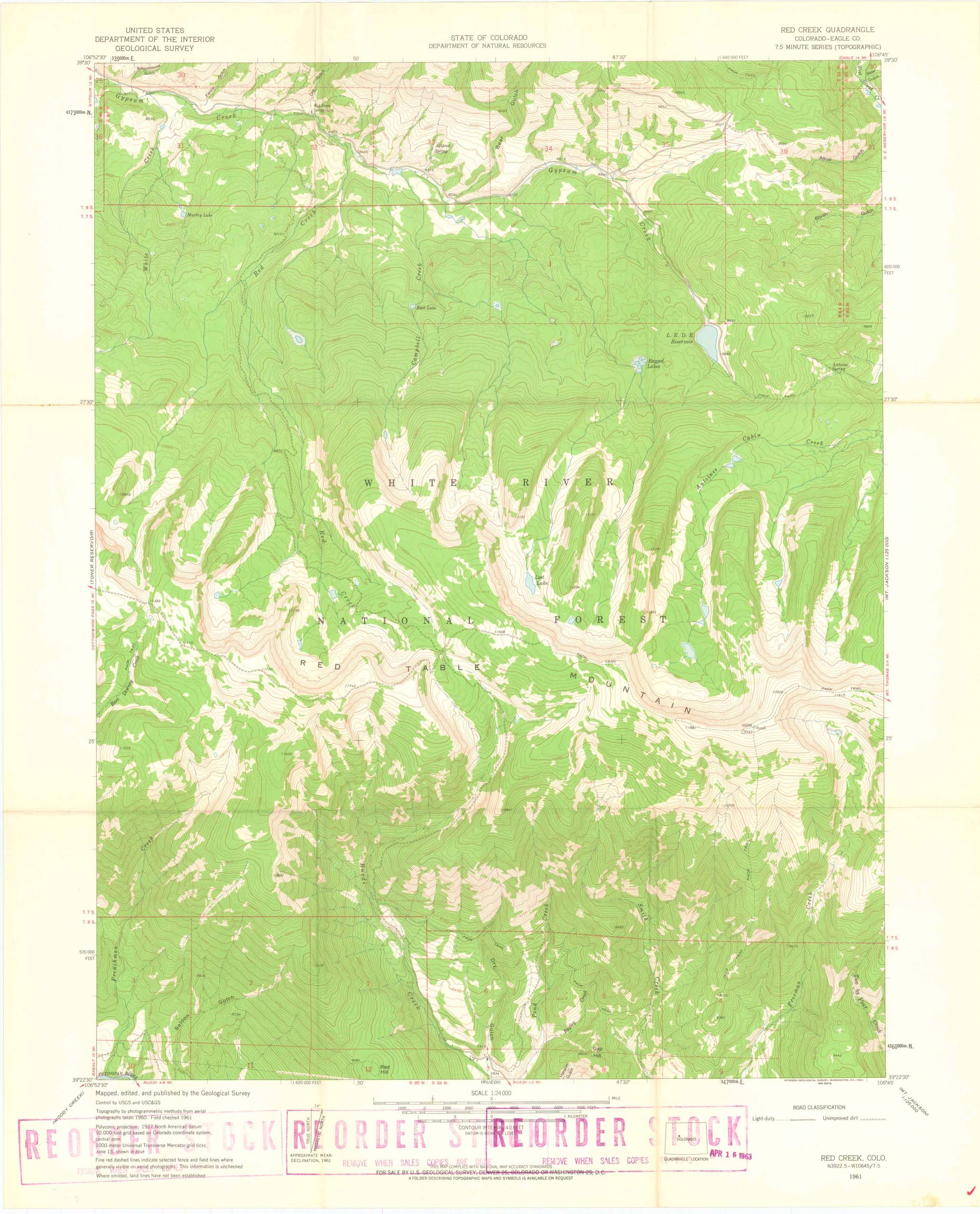 Red Creek Quadrangle, Colorado - Art Source International