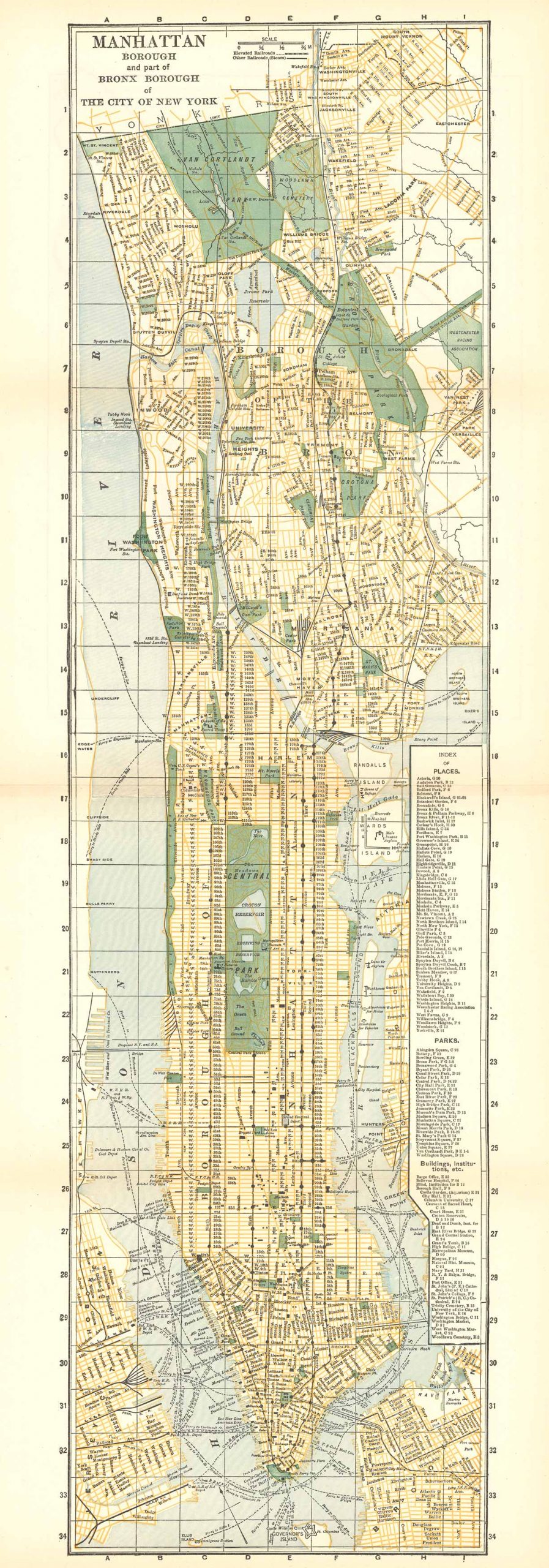 Manhattan Borough and part of Bronx Borough of the City of New York ...