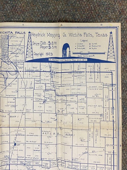 Heydrick Mapping Co. 1923 Heydrick's Map of Archer Co., Texas - Art Source International