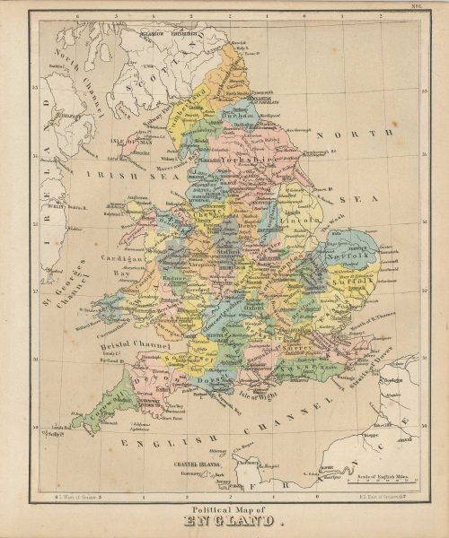 Royal Relief Atlas of All Parts of the World 1885 - Political Map of ...