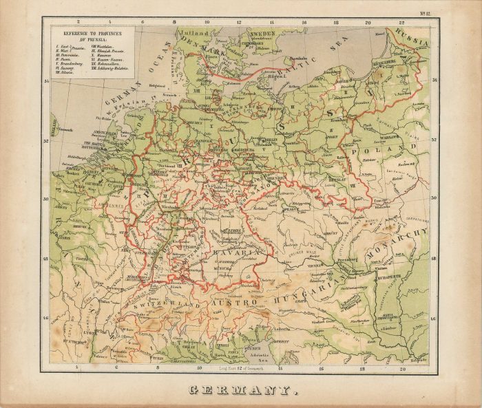 Royal Relief Atlas of All Parts of the World 1885 - Germany - Art ...