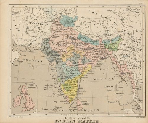 Royal Relief Atlas of All Parts of the World 1885 - Political Map of ...