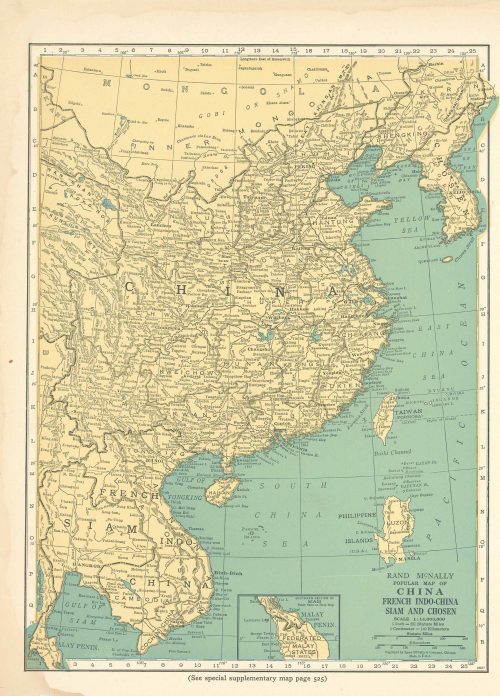McNally's 1928 Map of China - Art Source International