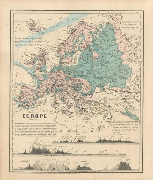 Vintage Antique Europe Maps - Art Source International