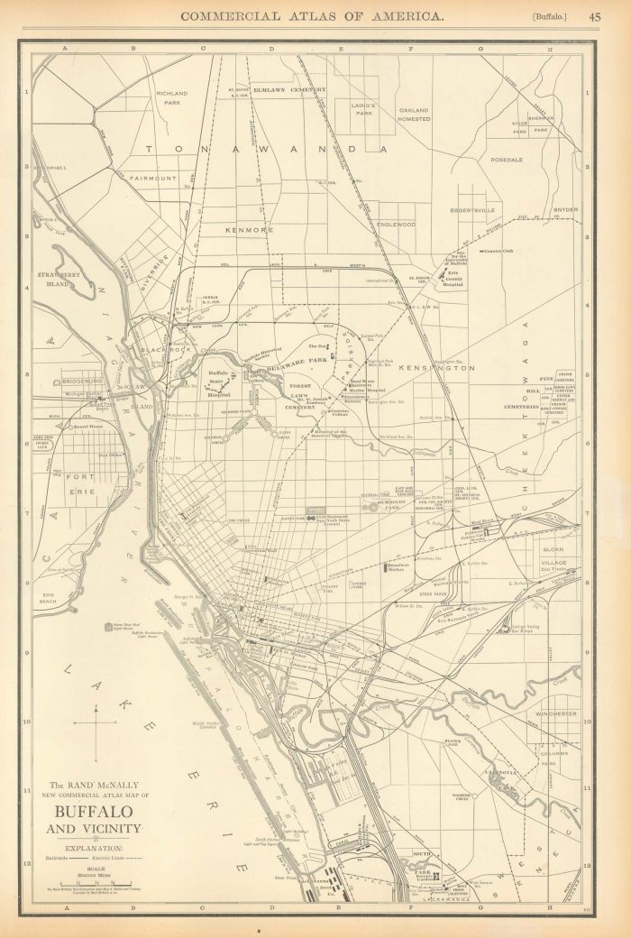 McNally's 1919 Map of Buffalo and vicinity(DONOTSELL) - Art Source ...
