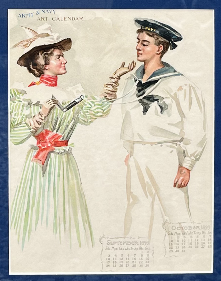 1899 Army and Navy Art Calendar September-October - Art Source ...