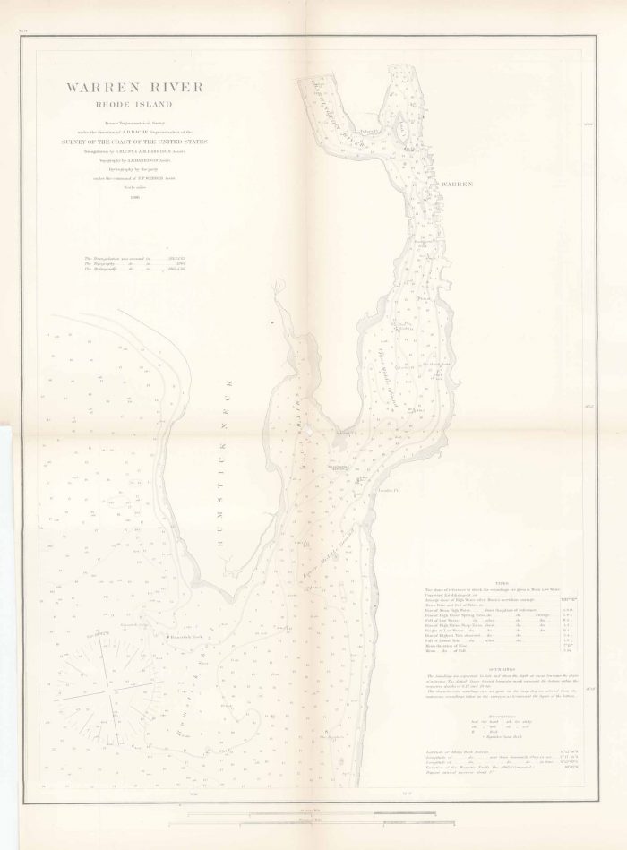 1866 Coastal Chart of Washington Sound and approaches, Washington ...